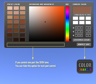 Second Life Marketplace - [SD010] Color Changer HUD & Script with HSV ...